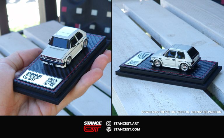 3D Printing VW Golf GTI Mk1 – Cartoon Style – Stance GT