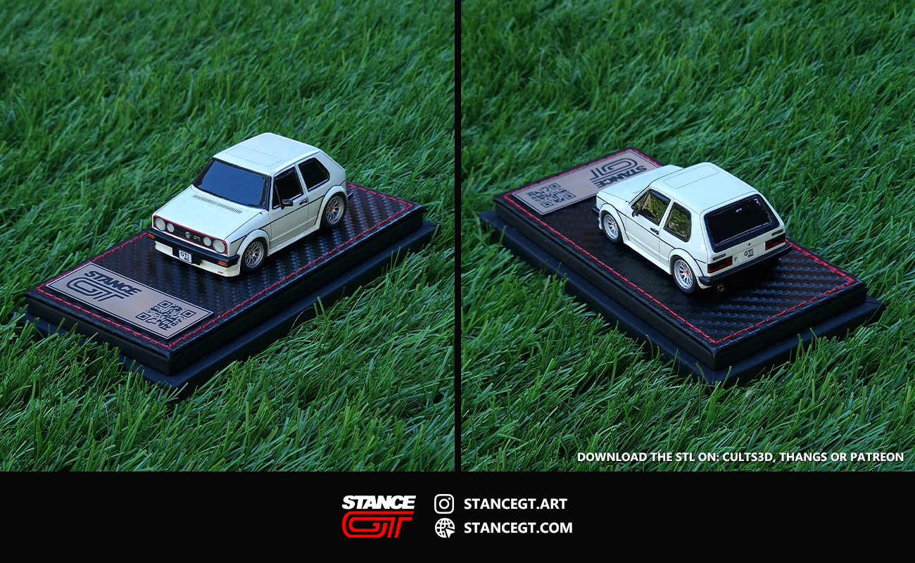 3D Printing VW Golf GTI Mk1 – Cartoon Style – Stance GT
